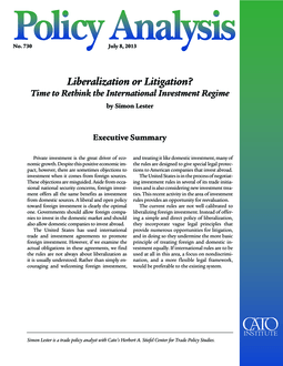 Liberalization or Litigation? Time to Rethink the International ...