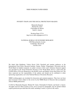 Poverty Traps and the Social Protection Paradox - Overton