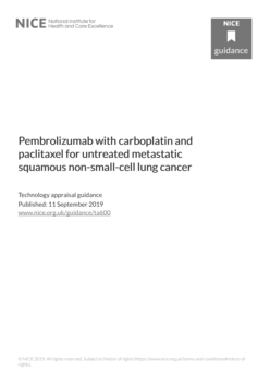 Pembrolizumab with carboplatin and paclitaxel for untreated metastatic squamous non-small-cell ...